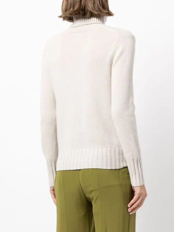 N.peal Chunky Roll-neck Organic Cashmere Jumper
