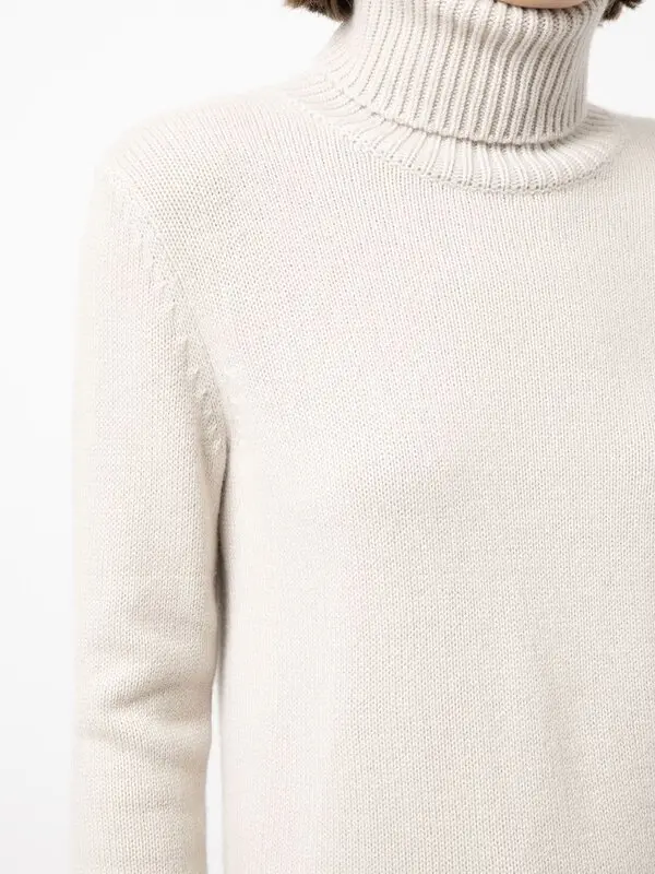 N.peal Chunky Roll-neck Organic Cashmere Jumper
