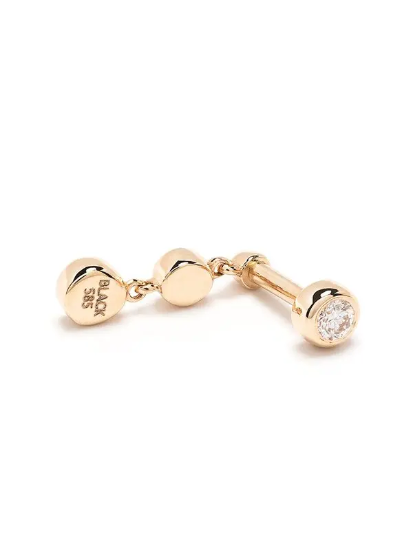 MARIA BLACK 14kt Yellow Chandelier Diamond Stud Earring