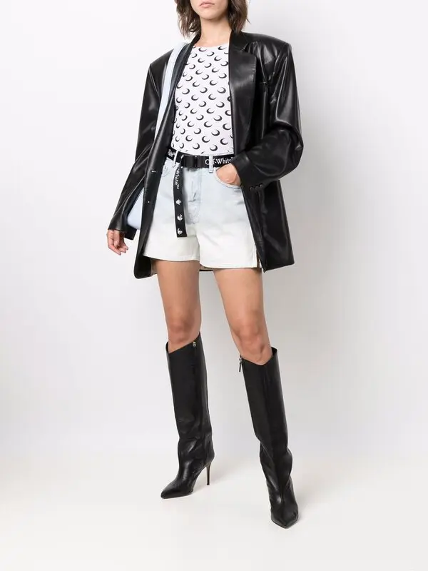 Off-White Gradient-effect Denim Shorts