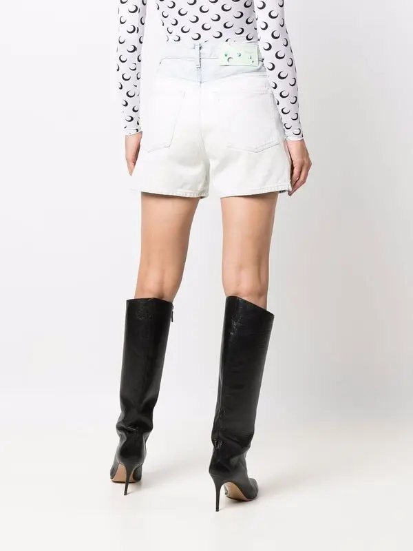 Off-White Gradient-effect Denim Shorts