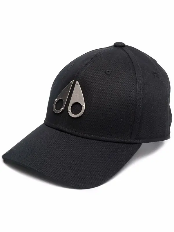 Moose Knuckles Silver Plaque Cap - Black