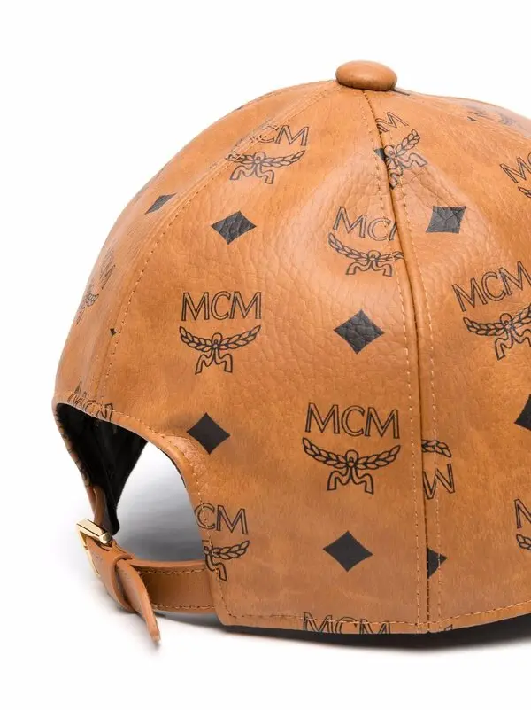 Mcm Visetos-Print Adjustable Cap - Brown | Editorialist
