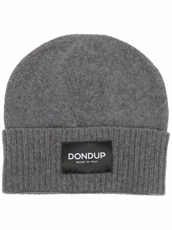DONDUP Logo-patch Knitted Beanie