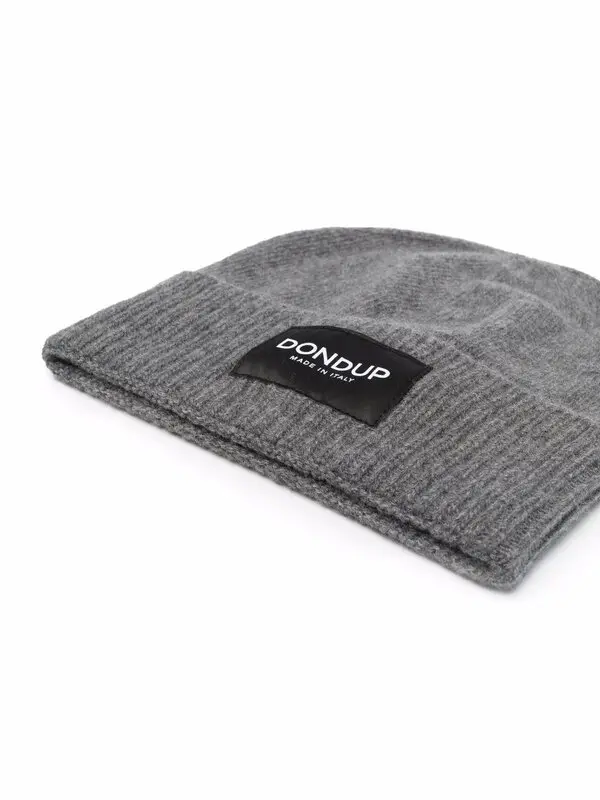 DONDUP Logo-patch Knitted Beanie