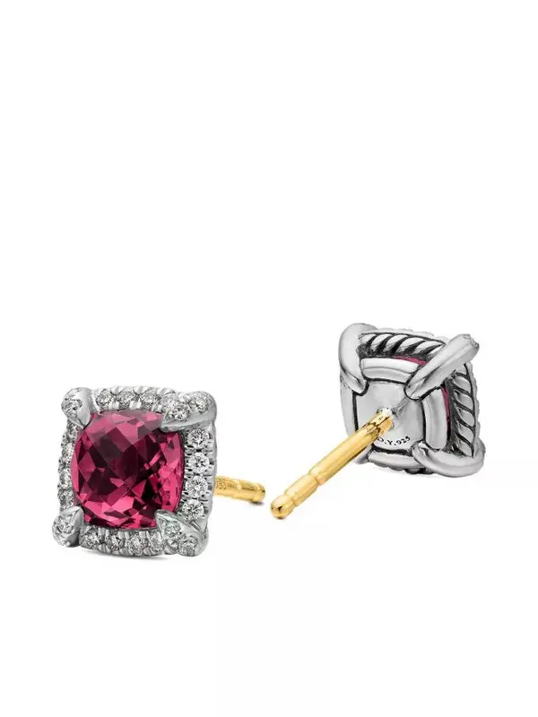 David Yurman Sterling Petite Chatelaine Stud Earrings - Silver