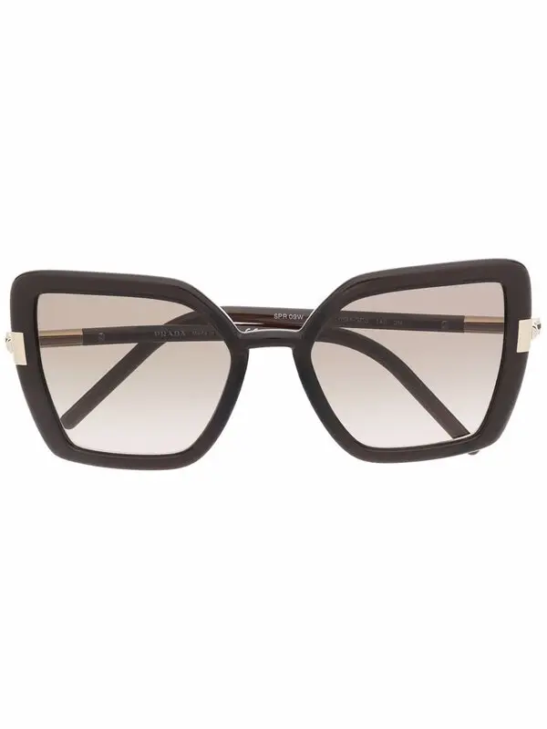 Prada Cinéma Oversized-frame Sunglasses - Brown