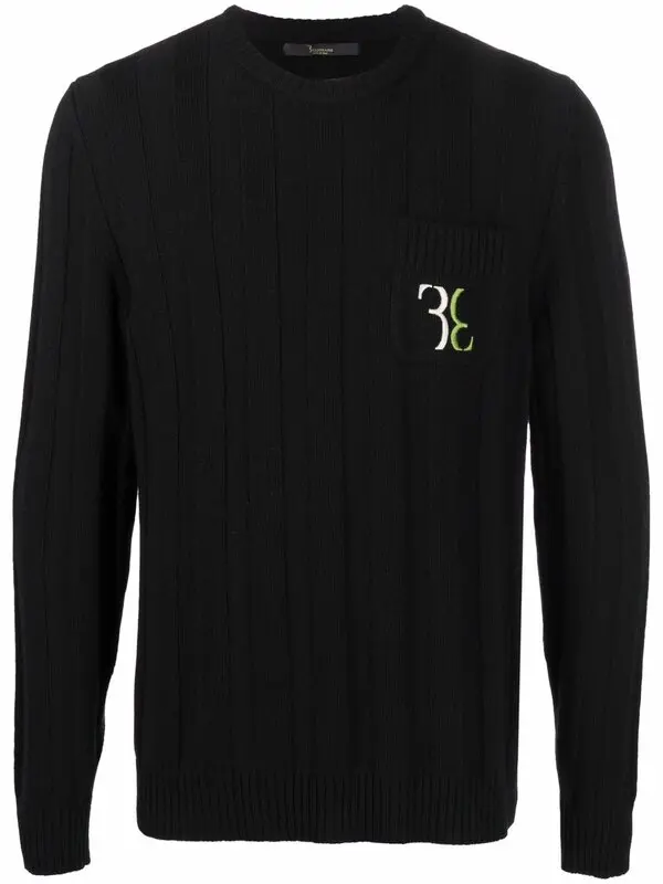 BILLIONAIRE Embroidered-logo Wool Jumper