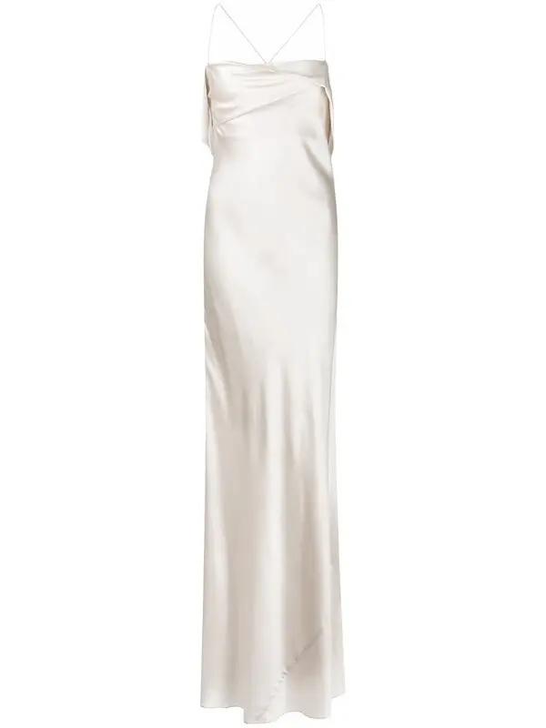 Michelle Mason Silk Gown - White