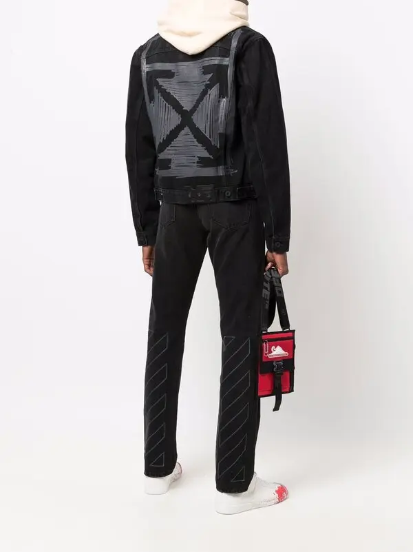 Off-White Diag Slim-fit Jeans - Black