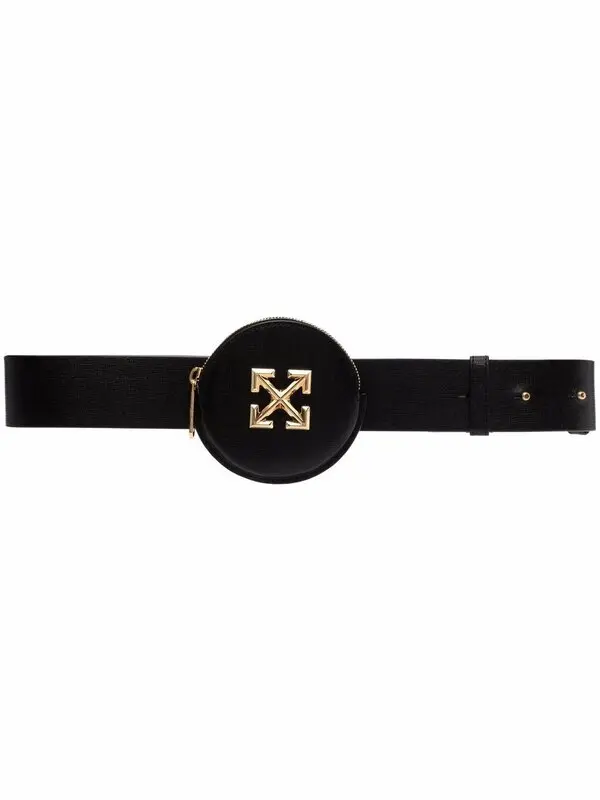 Off-White Arrows-motif Purse Belt - Black