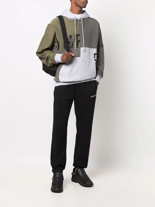 Helmut Lang Patchwork Logo Hoodie