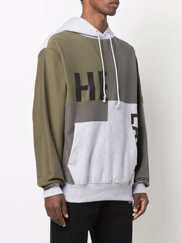 Helmut Lang Patchwork Logo Hoodie