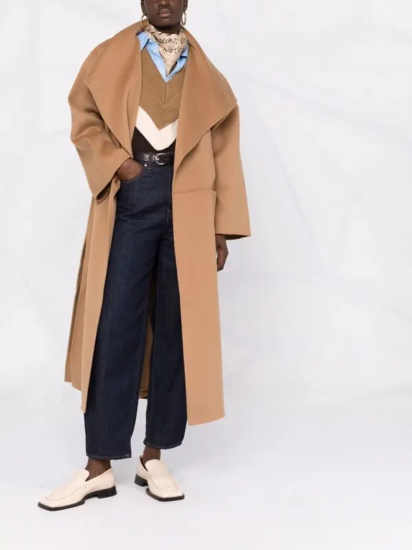TOTEME Signature Wool Cashmere Coat - Brown