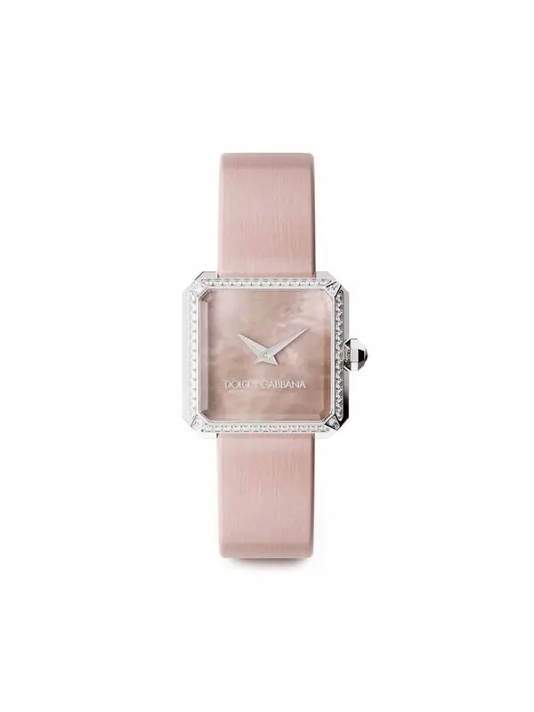 Dolce & Gabbana Sofia 24mm Watch With Diamond-encrusted Bezel - Pink