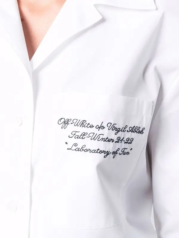 Off-White Poplin Bowling Shirt