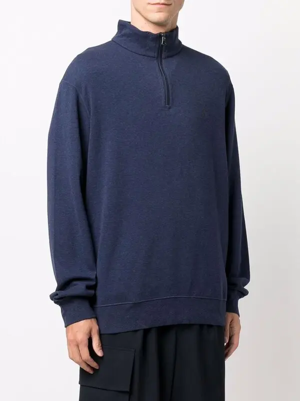 Polo Ralph Lauren Polo Pony-embroidered Jersey Sweatshirt - Blue