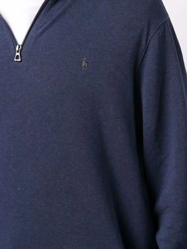 Polo Ralph Lauren Polo Pony-embroidered Jersey Sweatshirt - Blue