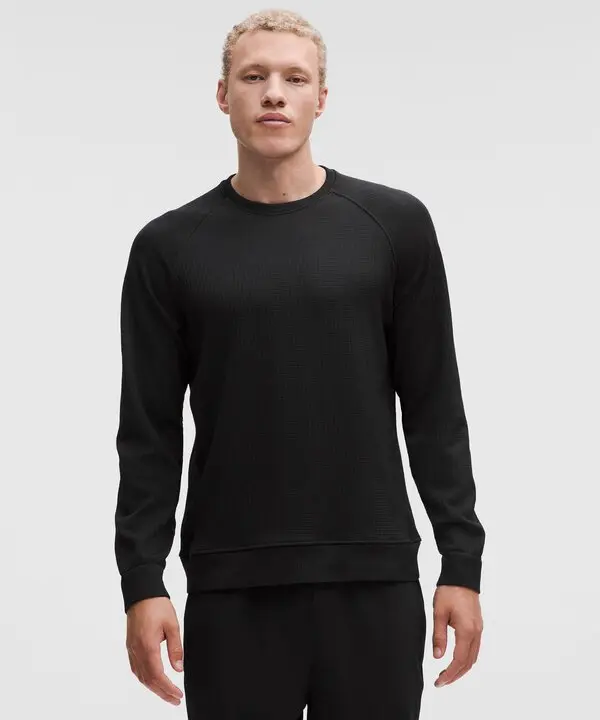 Lululemon Engineered Warmth Long Sleeve Crew - Black/black