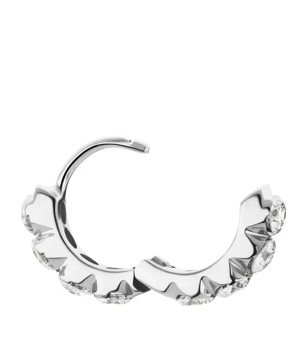 MARIA TASH Gold Diamond Eternity Hoop Earring