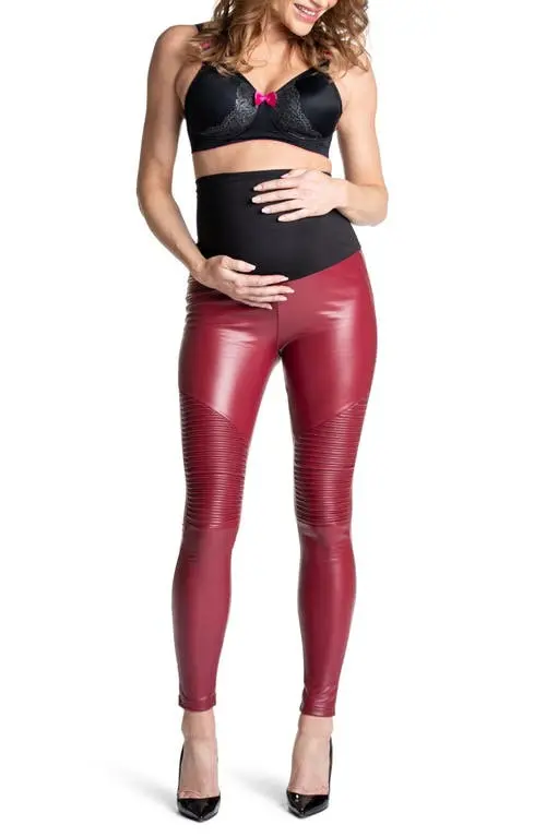 PREGGO LEGGINGS Popstar Mamacita Maternity Moto Leggings