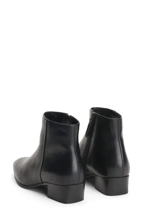 Aquatalia Waterproof Block Heel Bootie - Black Nappa