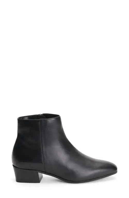 Aquatalia Waterproof Block Heel Bootie - Black Nappa