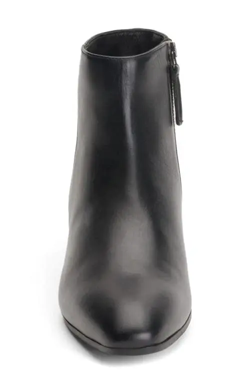Aquatalia Waterproof Block Heel Bootie - Black Nappa