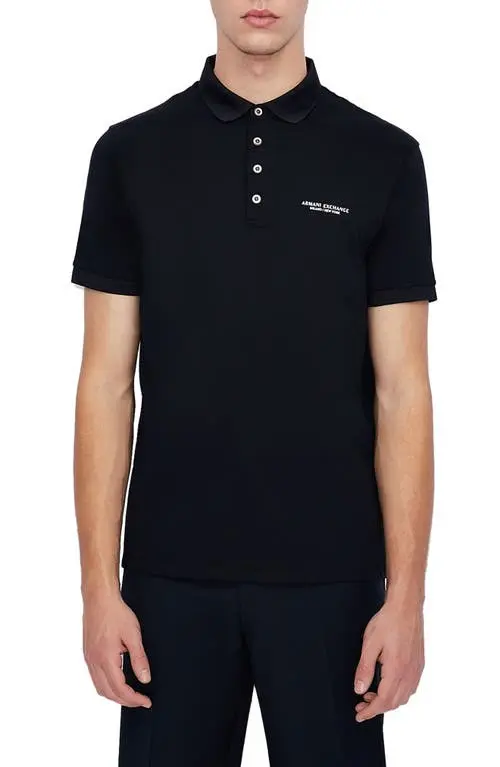 Armani Exchange Milano/new York Logo Polo