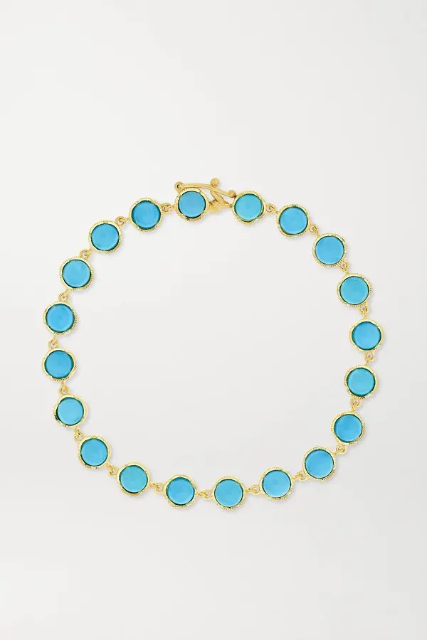 Irene Neuwirth Classic 18-karat Turquoise Bracelet - Gold