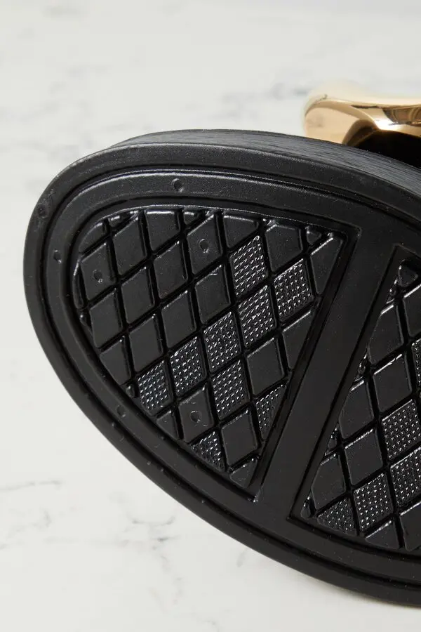 JW Anderson Chain-embellished Glittered Rubber Rain Boots