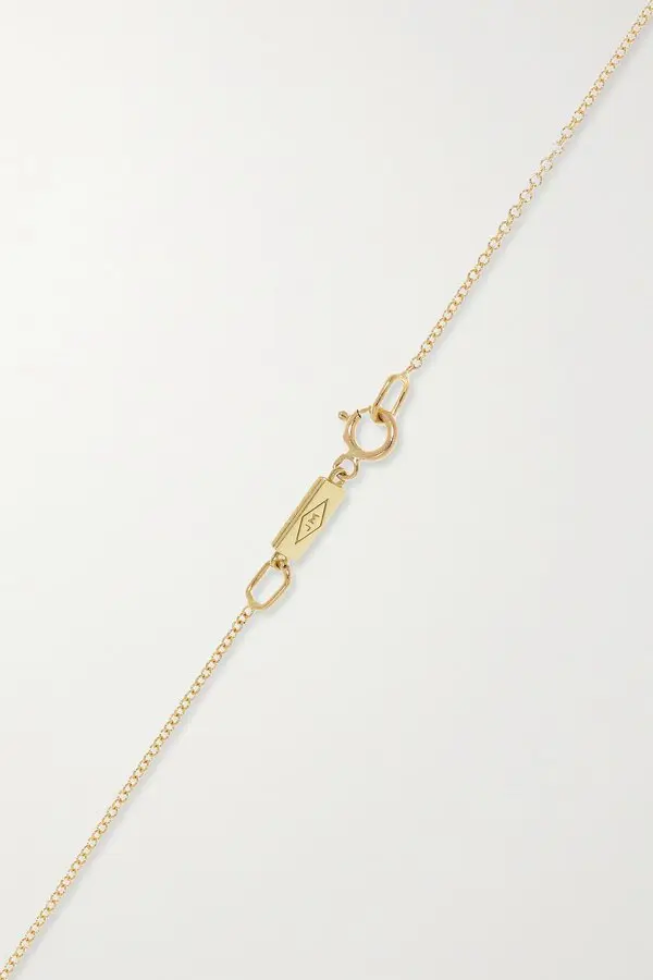 JENNIFER MEYER Mini Hamsa 18-karat Diamond Necklace