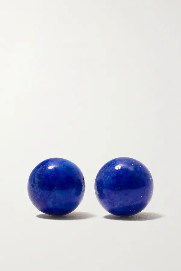 Mateo 14-karat Lapis Lazuli Stud Earrings