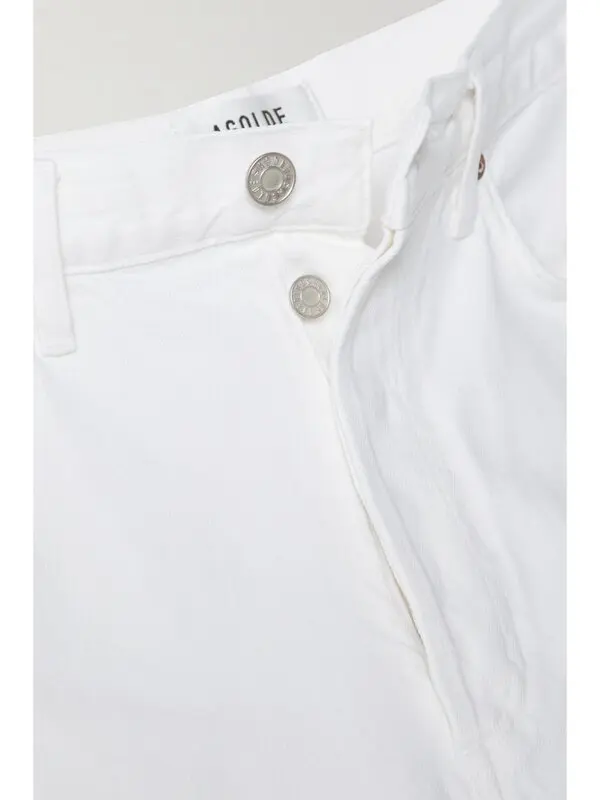 AGOLDE 90s Pinch Waist High-rise Straight-leg Organic Jeans - White