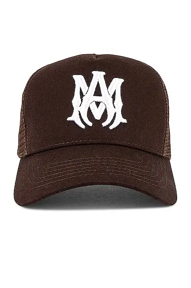 Amiri Ma Trucker Hat In Brown