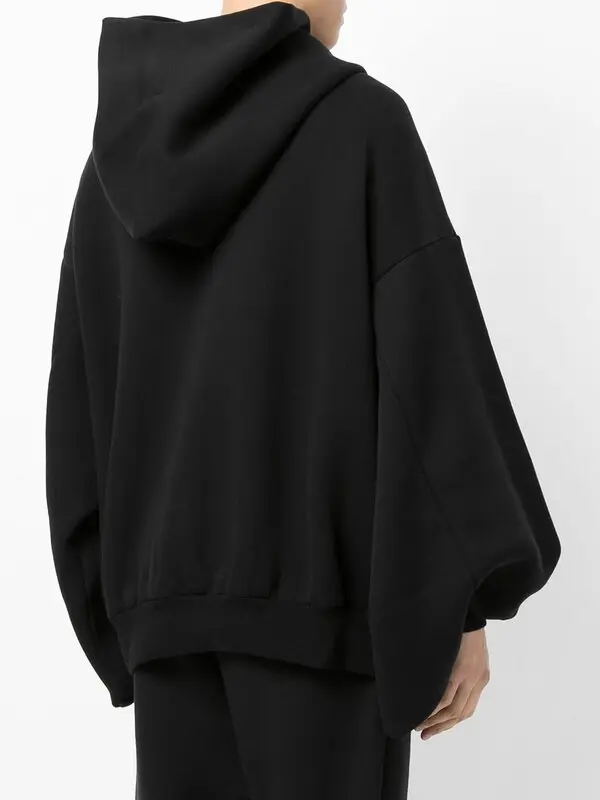 FUMITO GANRYU Cape-sleeve Drawstring Hoodie