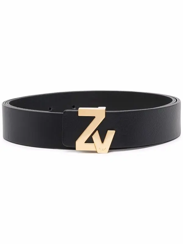 Zadig&Voltaire Logo Buckle Belt - Black