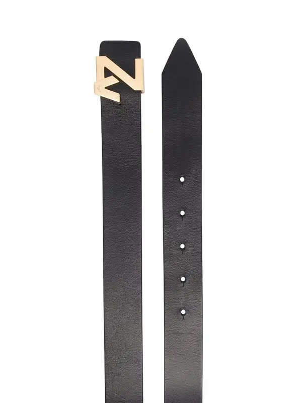 Zadig&Voltaire Logo Buckle Belt - Black