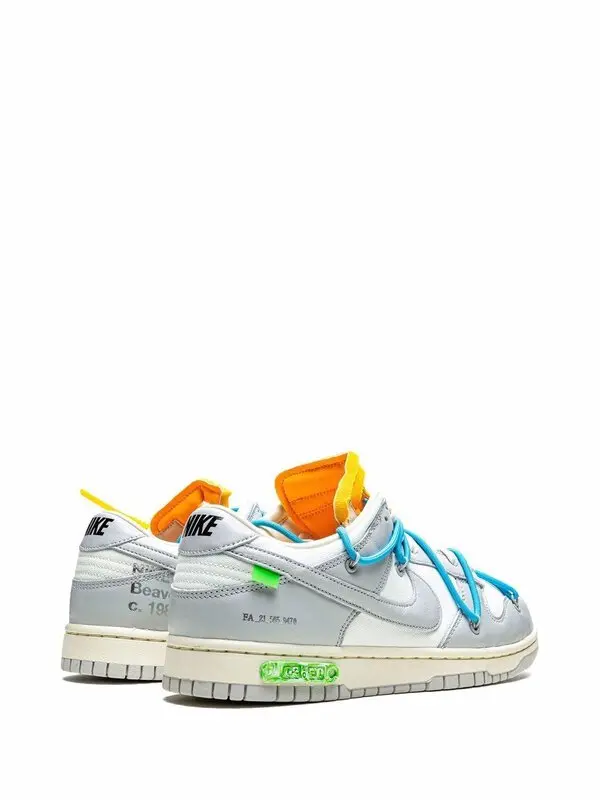 Nike X Off White Dunk Low Lot 02 Sneakers - Grey
