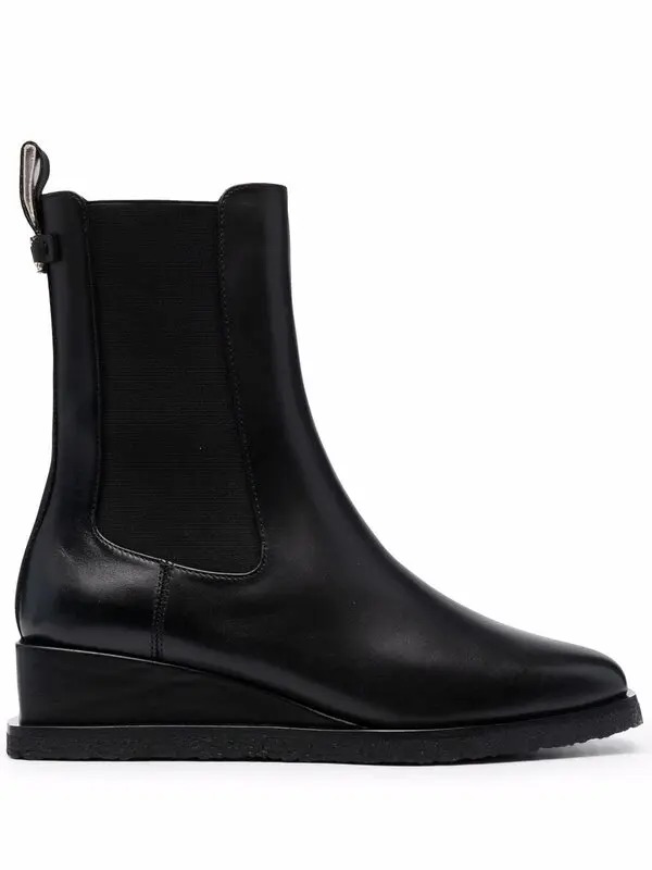FERRAGAMO 55mm Wedge-sole Chelsea Boots