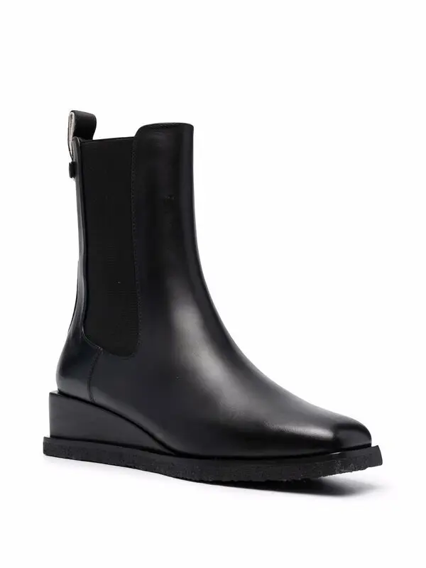 FERRAGAMO 55mm Wedge-sole Chelsea Boots