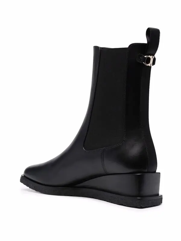 FERRAGAMO 55mm Wedge-sole Chelsea Boots
