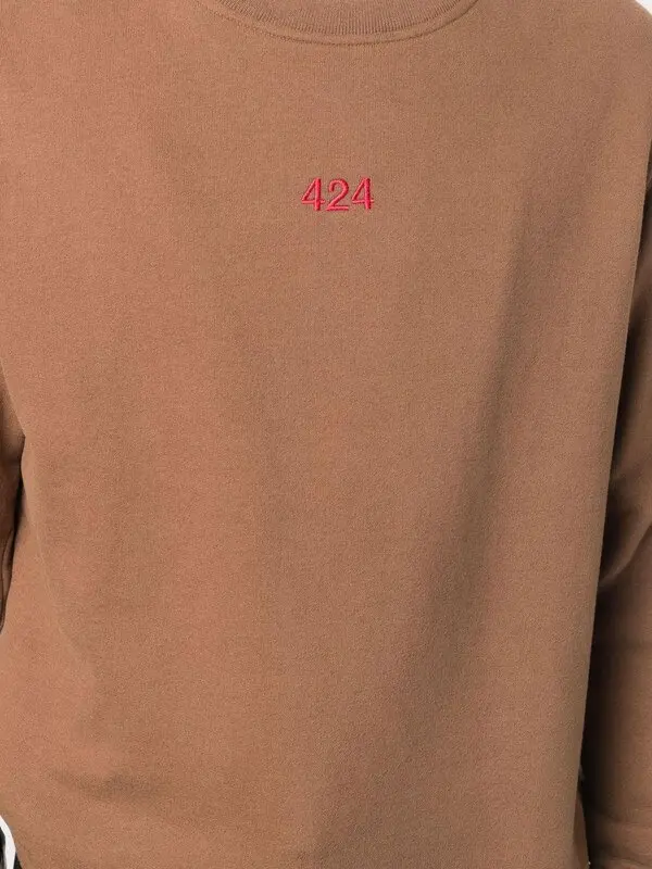 424 Logo-print Crew Neck Sweatshirt