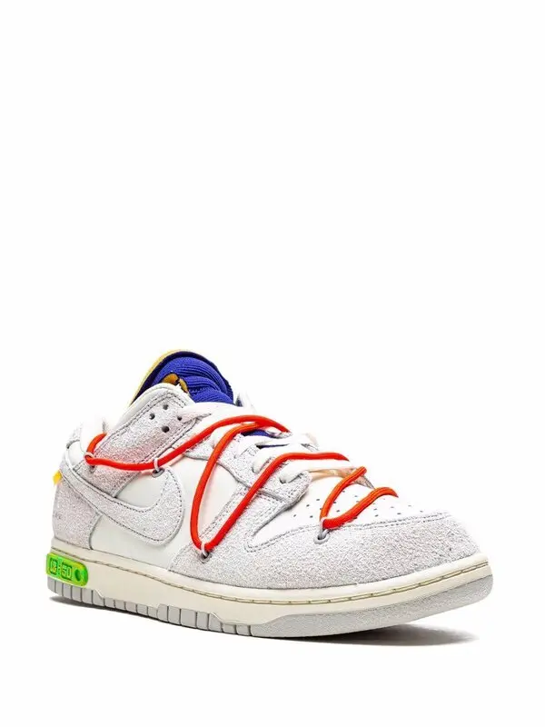 Nike X Off White Dunk Low Lot Sneakers - White