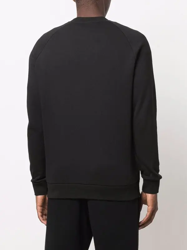 Adidas Trefoil-print Crew Neck Sweatshirt