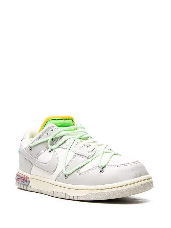 Nike X Off White Dunk Low Off Lot 07 Sneakers - White