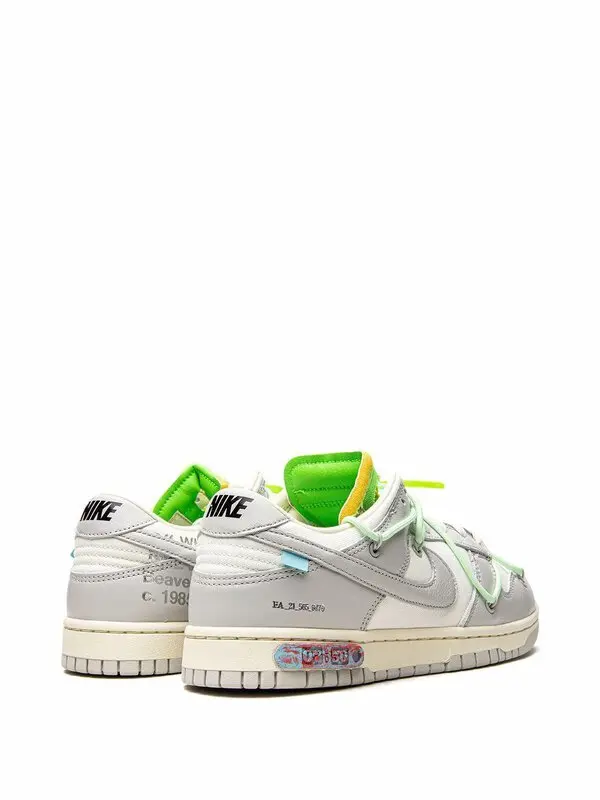 Nike X Off White Dunk Low Off Lot 07 Sneakers - White