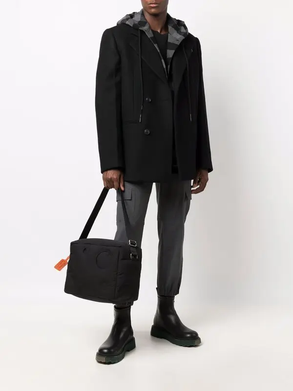 Off-White Double-breasted Short Coat