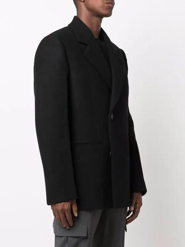 Off-White Double-breasted Short Coat