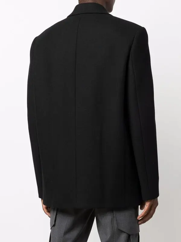Off-White Double-breasted Short Coat